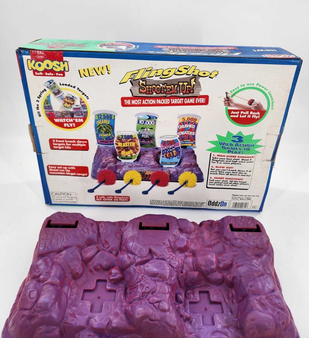 Vintage 1997 Koosh Flingshot Fling Shot Shoot'em Up Target Game Set ...