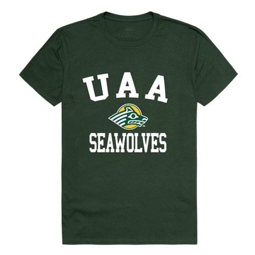 University Of Alaska Anchorage Seawolves UAA Cotton Graphic Black Tee T ...