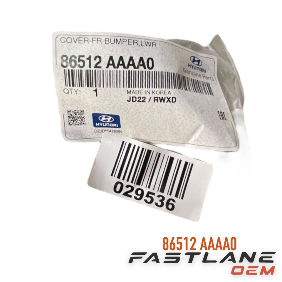 2016-2019 HYUNDAI SANTA FE FRONT LOWER BUMPER COVER NEW OEM 86512AAAA0 ...