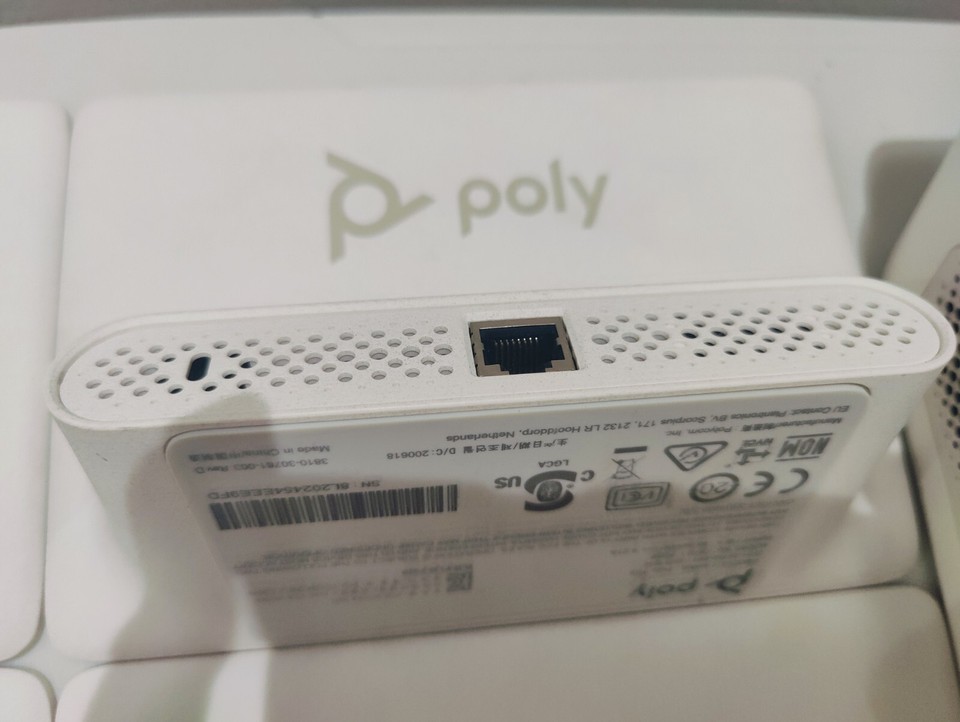 2 Polycom Poly Studio X30 All-In-One Video & Sound Bar + 5 Poly TC8P020 ...