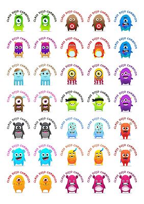 70- 105 x Class DOJO reward stickers school/ teacher/Kids Circular 3 ...