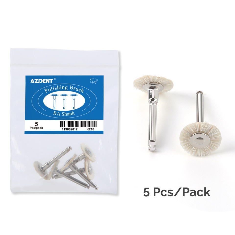 AZDENT Dental RA Goat Hair Polishing Brush Buffing Wheel 2.35mm For ...