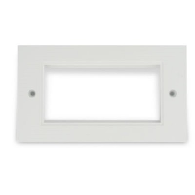 Network Modular Faceplate Wall Plate quad module double gang RJ45 flat ...
