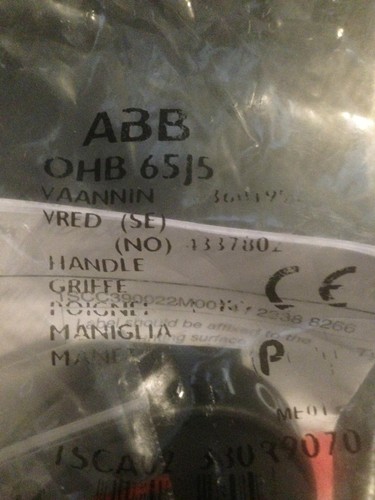 ABB OHB-65J5 Pistol Grip On-Off Padlockable Handle OHB65J5 0HB65J5 | eBay