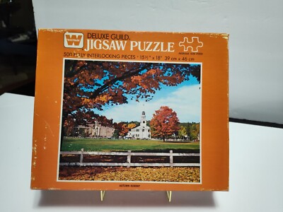 whitman deluxe guild jigsaw puzzles Autumn Sunday | eBay