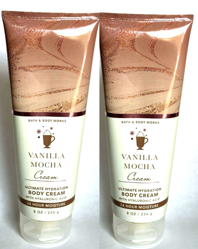 2 BATH & BODY WORKS VANILLA MOCHA ULTIMATE HYDRATION BODY CREAM 8 OZ ...