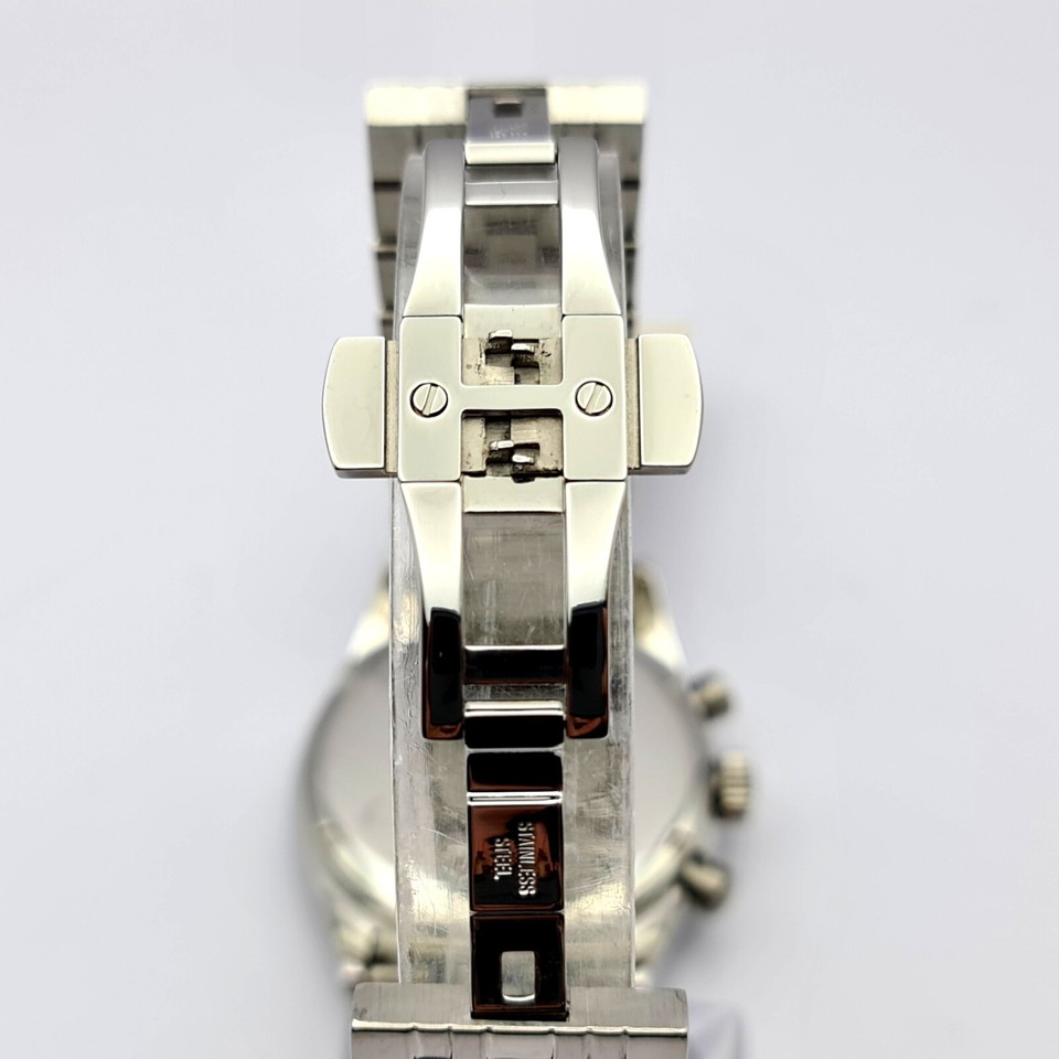 NEW GENUINE EMPORIO ARMANI TAZIO AR5983 BLACK DIAL STAINLESS STEEL MEN ...