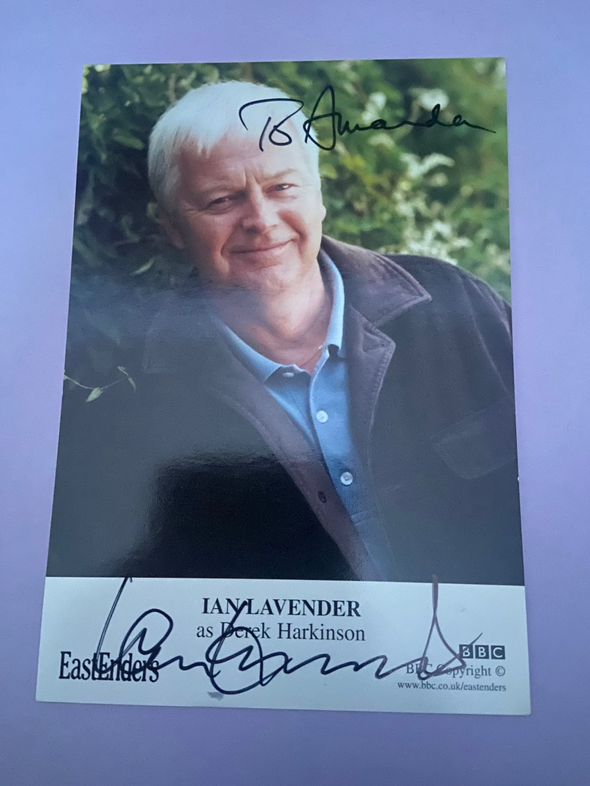 Ian Lavender signed Eastenders cast card Dad`s Army Goodnight Sweet ...