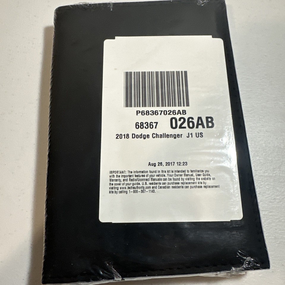 2018 Dodge Challenger Owners Manual Factory Books W/ Case & Owners ...