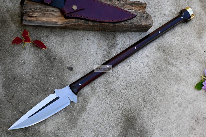 Custom Handmade Carbon Steel Blade Tactical Viking Spear | Hunting ...