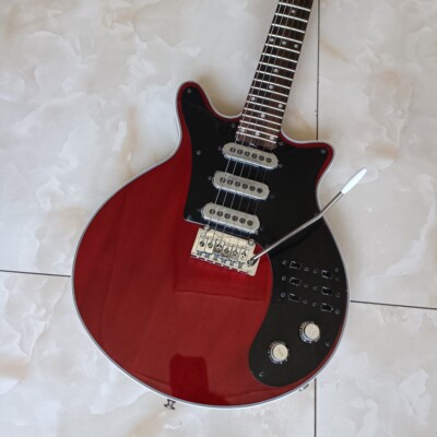 Upgrade Brian May Wine Red Electric Guitar 24 Frets 3 Burns TRI SONIC ...