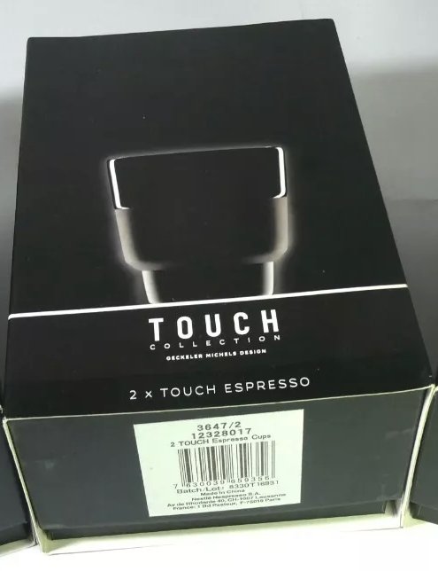 Nespresso Touch 2 Espresso Cups in Brand Box w Sku 3647/2,Discontinued ...
