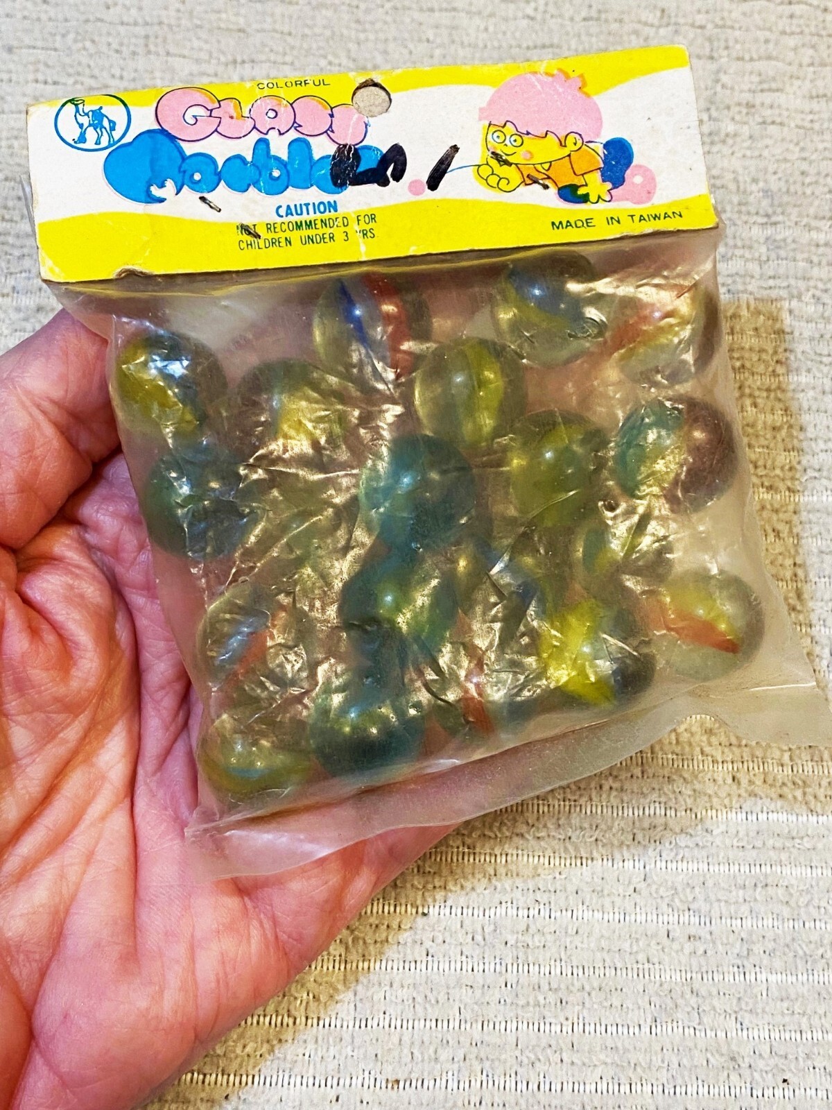 Vintage Bag of 20 Glass Marbles in Original Sealed Bag ~ NOS 1950's | eBay
