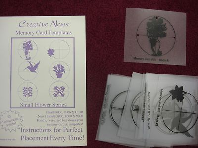 Elna Small Flower Series Memory Embroidery Design Card Template | eBay