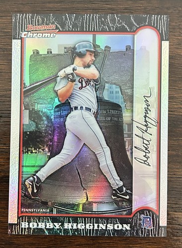 1999 Bowman Chrome Refractor Bobby Higginson #49 Detroit Tigers #013/ ...