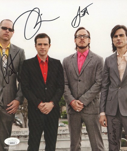 Weezer Pinkerton Blue Album Signed Complete Group 8x10 Photo Rivers ...