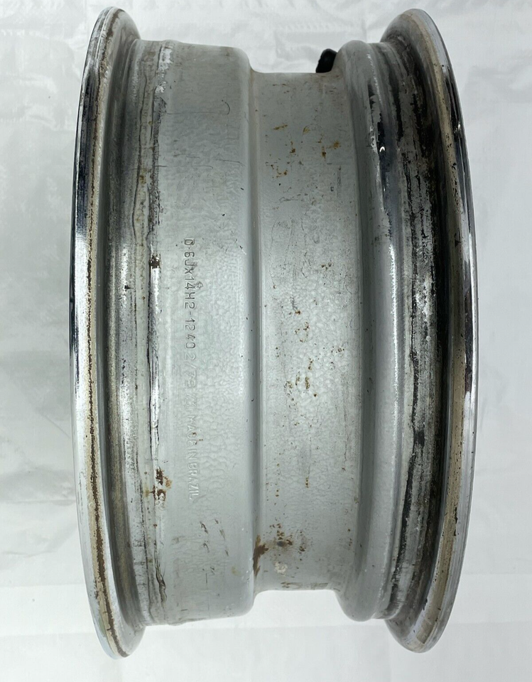 14x6 Keystone Wheels Chrome Baby Moon Smoothie Style Rim Uni-Lug Pair ...