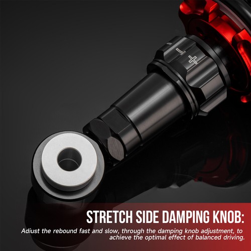 2X STAGE 3 ADJUSTABLE FRONT AIR SHOCKS ABSORBERS FOR POLARIS RANGER RZR ...