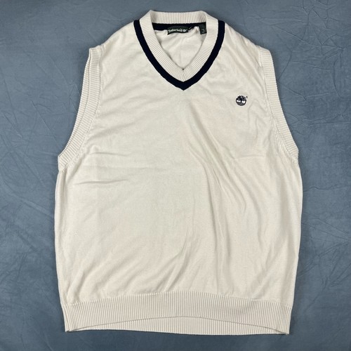 Vintage Timberland Knit Sweater Vest Preppy College Tennis Golf Uncle ...