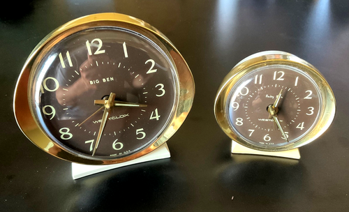 Pair Vintage Westclox Big Ben & Baby Ben Alarm Clocks | eBay