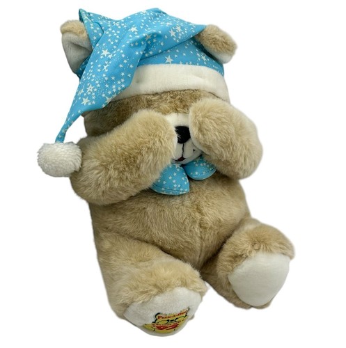 Vintage 90s Peek a Boo Teddy Bear Plush in Star Night Cap Humfrey ...