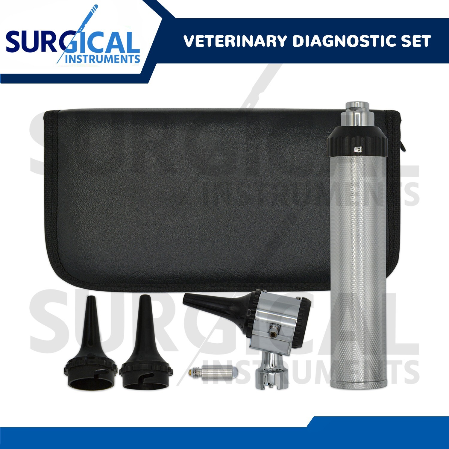 Veterinary Otoscope Set Animal Diagnostic Instruments Kit German Grade ...