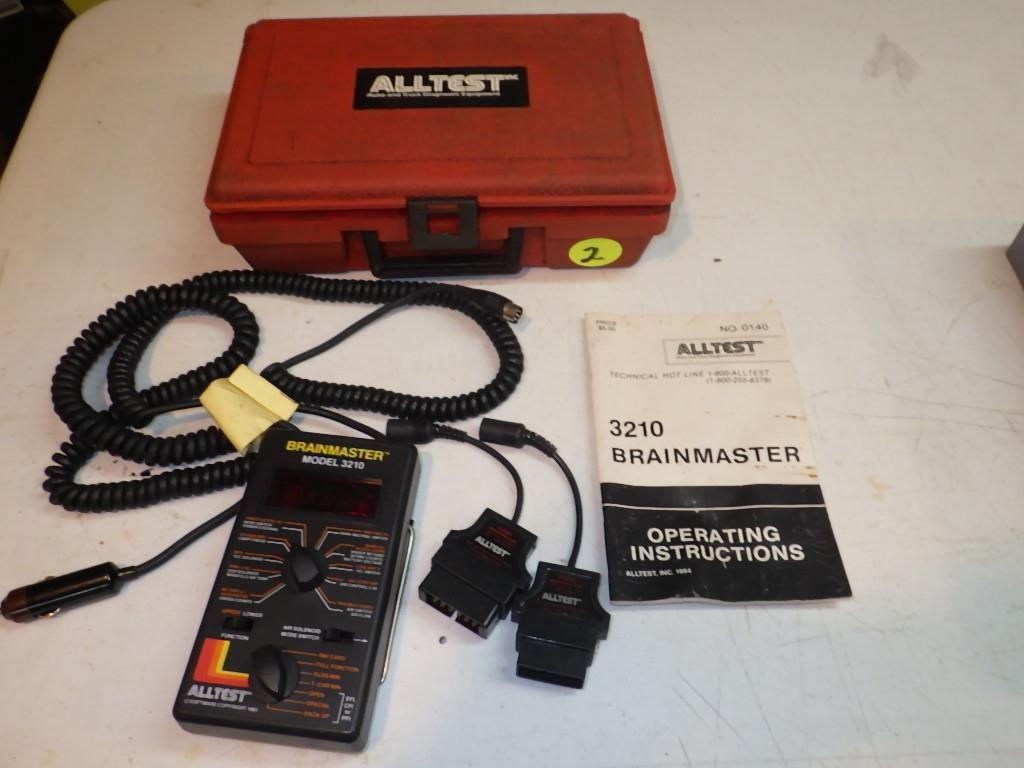 ALLTEST BRAINMASTER 3210 Diagnostic Tool + 23080 & 23081 Connector GM ...