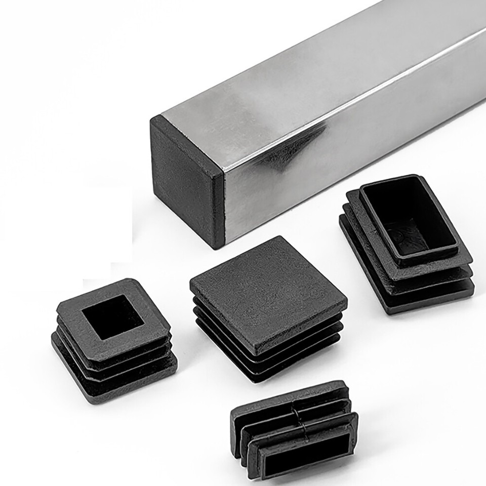 Square & Rectangle Plastic End Caps Blanking Plugs Tube Inserts ...