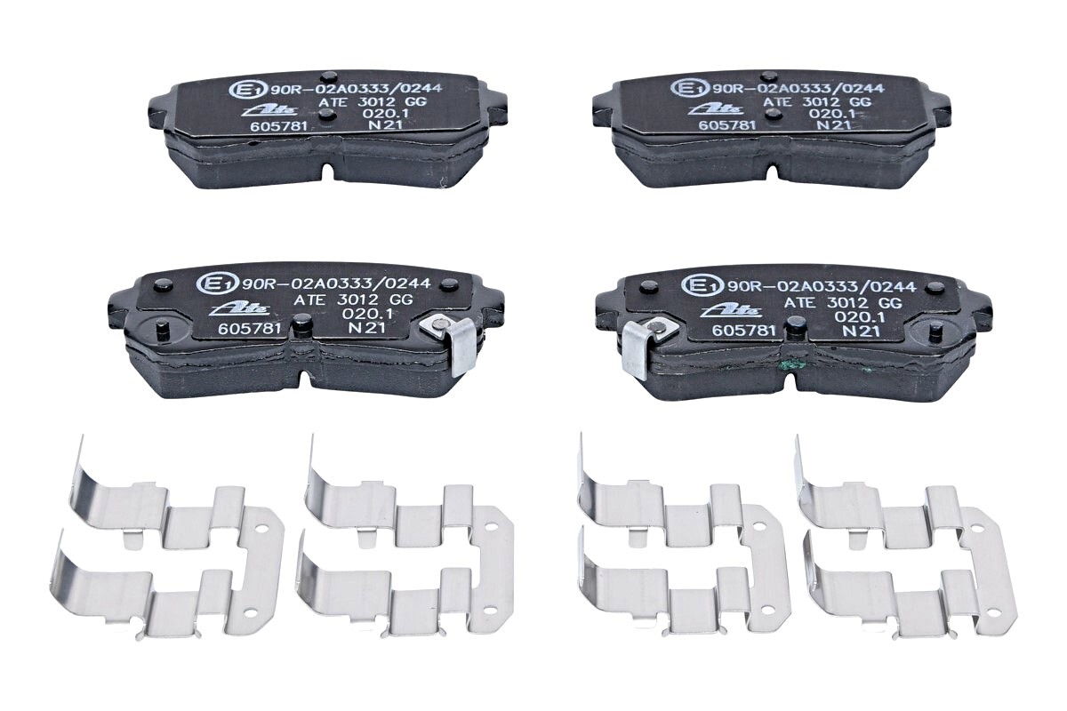 Disc Brake Pad Set ATE Fits HYUNDAI KIA Ix20 Kona Tucson Picanto 58302 ...