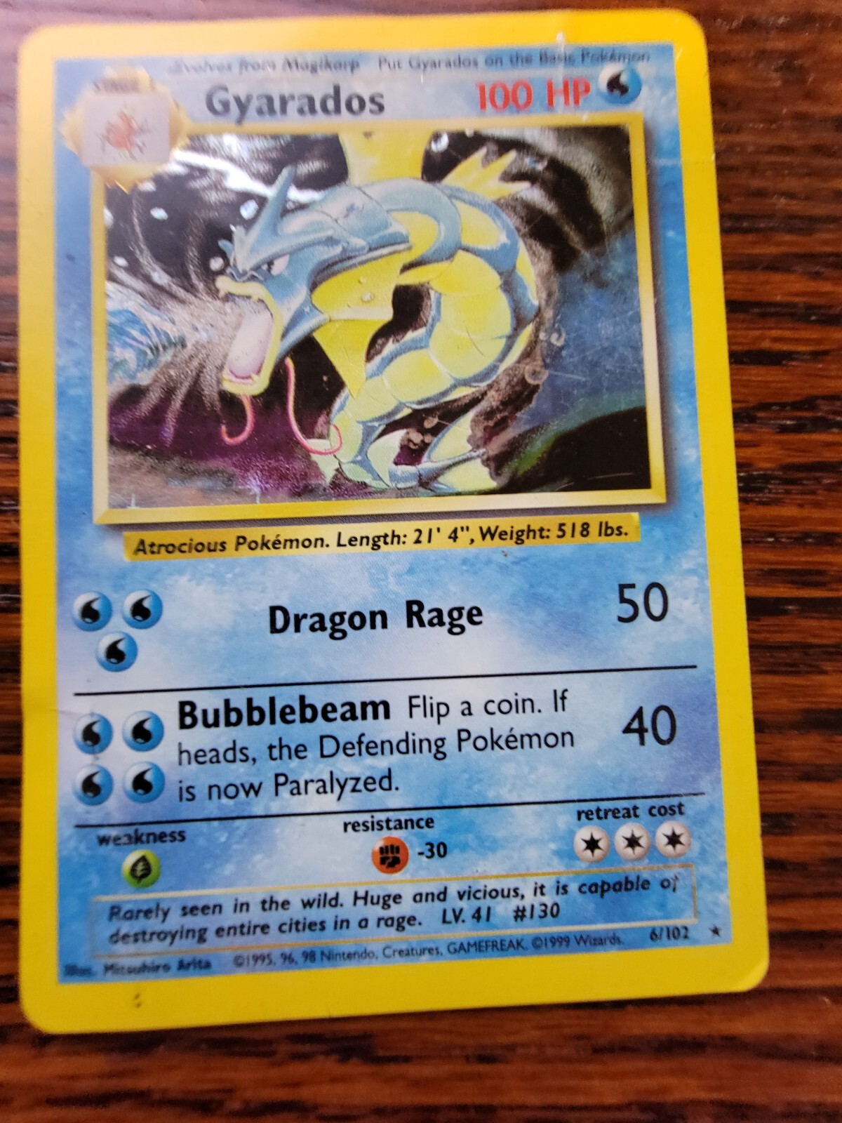 Gyarados 6/102 Base Set Unlimited Holo Rare Pokemon Card WOTC PL | eBay