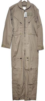 Military Flyers Desert Tan Nomex Flight Suit CWU-27/P ~ Size 36WL ~ NWT ...