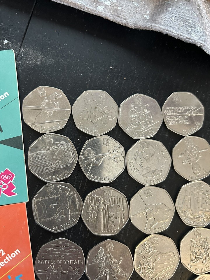 50p Coin Collection Bundle Olympic Battle Of Britain Women Vote Etc | eBay