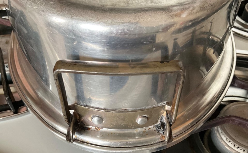 VTG MIRRO ALUMINUM #876M 3 PIECE ROASTER W/LID & LIFTER W/HANDLES ...