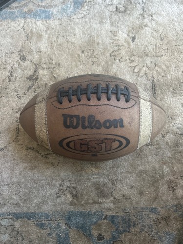 Vintage Wilson GST Leather NCAA Football Collegiate | eBay