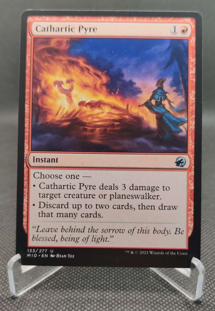 MTG Innistrad Midnight Cathartic Pyre 133/277 Magic the Gathering card ...