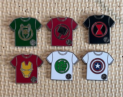 Disney 2024 DLR Hidden Mickey (COMPLETE MARVEL PIN SET) W/ Ironman ...