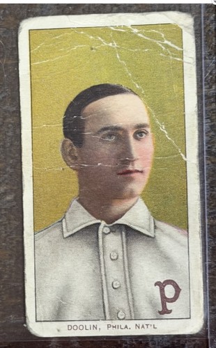 1909-11 Piedmont T206 Mickey Doolin Portrait Philadelphia Phillies Card ...
