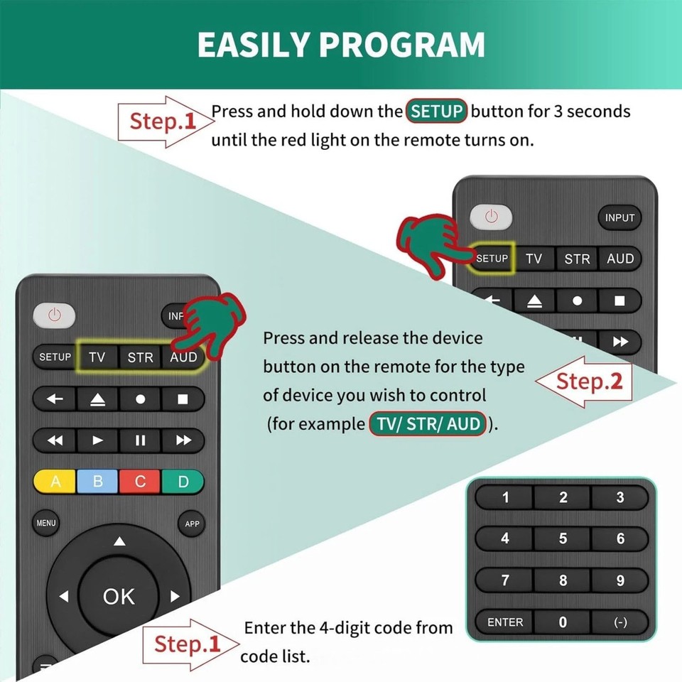 18.Infrared Remote Universal for Samsung for LG TV Streaming Device ...