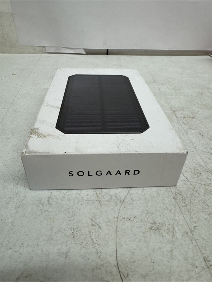 Solgaard Solar Juicepack 2.0 Black Portable Power Bank | eBay
