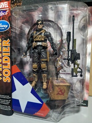 Marvel Diamond Select Winter Soldier 7" Bucky Barnes 1st Edition Disney ...