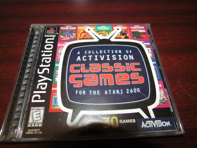 ACTIVISION CLASSICS ATARI 2600 (Sony PlayStation 1, 1998) PS1 COMPLETE ...