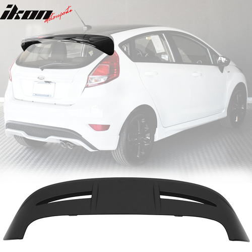 Fits 11-19 Ford Fiesta Hatchback ST Style Rear Roof Spoiler Matte Black ...