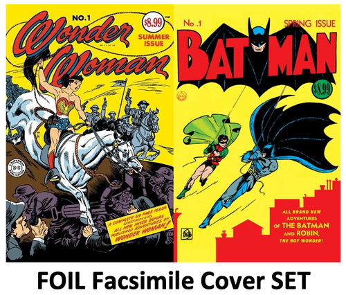 Batman #1 & Wonder Woman #1 FOIL Cover FACSIMILE Set LOT 2023 | eBay