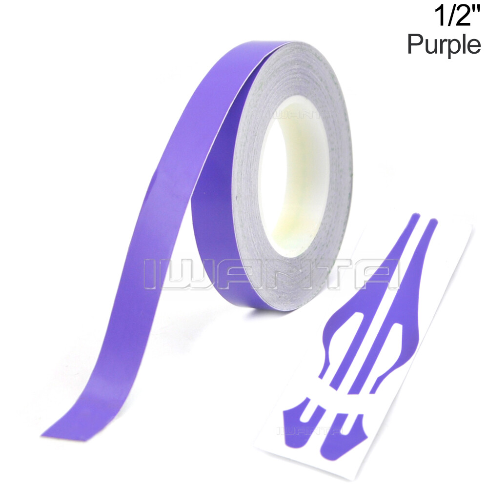 1/2" Purple Pinstriping Pin Stripe DIY Line Roll Vinyl Tape Decal ...