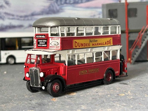 KIT BUS BUILT VARNEY MODELS AEC ST LONDON TRANSPORT WHITE METAL MODEL ...