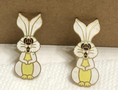 Set of 2 Vintage Rabbit Pins | eBay