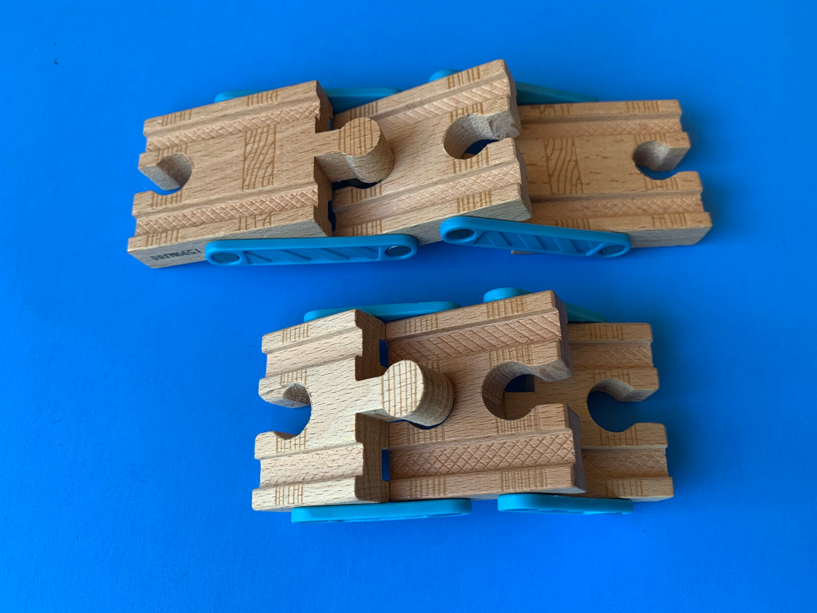 Thomas The Tank Engine Wooden Railway Train Track ~ Blue Plastic ...