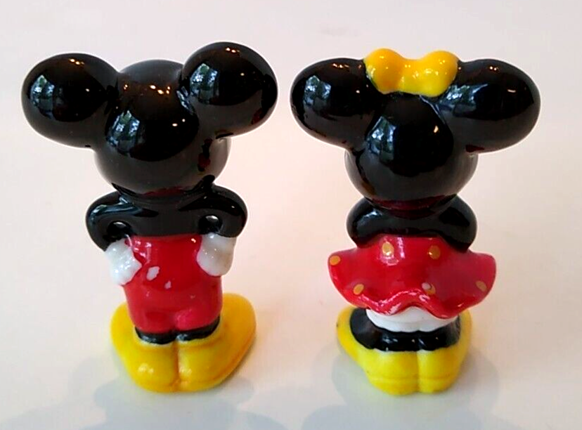 Vintage Disney Taiwan Porcelain Mini Mickey & Minnie Mouse Figurines ...