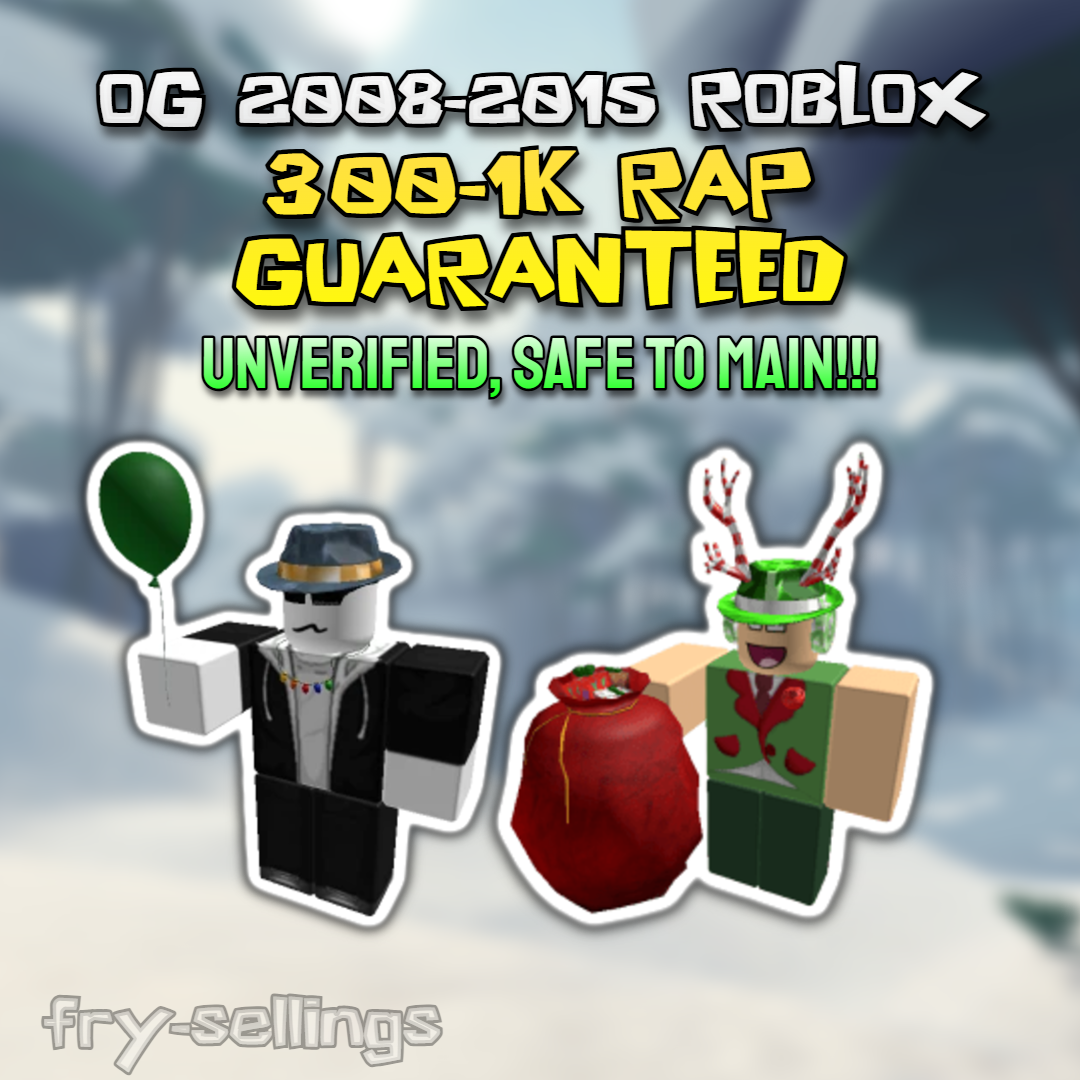 ⭐ 300-1K RAP | 2008-2015 ROBLOX | CHEAPEST, UNVERIFIED, SAFE TO MAIN🔥 | eBay