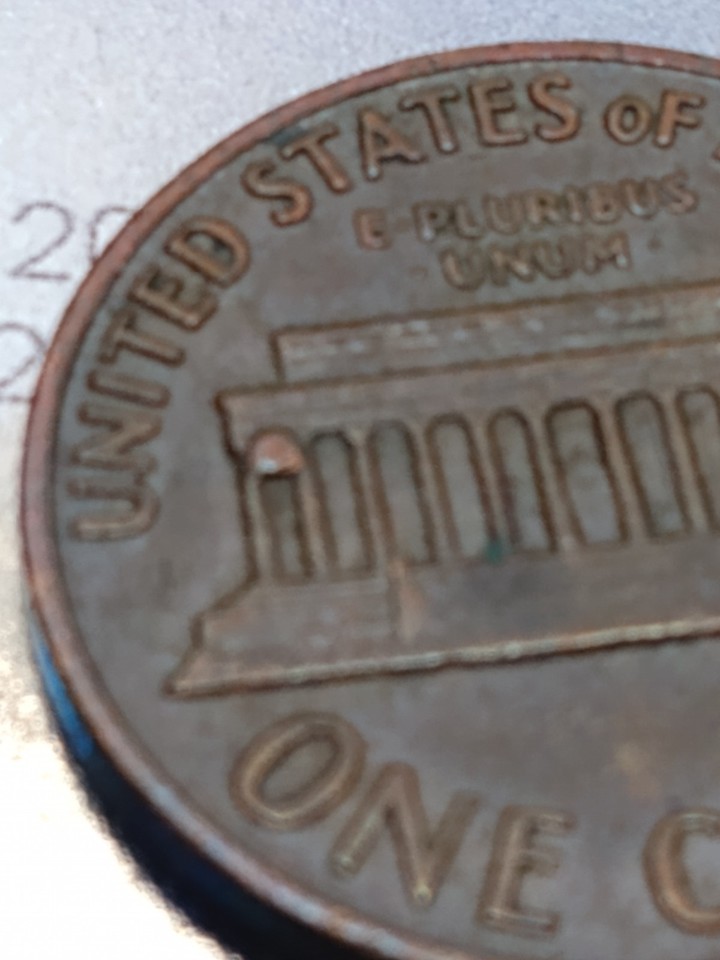 1972 D, ONE OF A KIND Error penny excess material on the back | eBay
